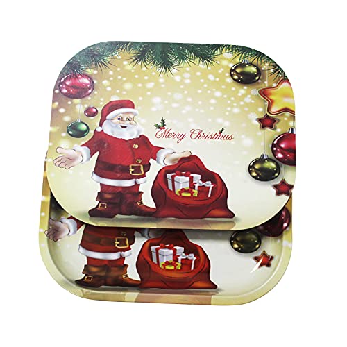 Premium Metal Tray with Soft Magnetic Lid,Small Metal Tray with Spill Proof Cover,Cute Decorative Trays,Perfect for Home and On-The-Go,7" x 5.5" (Green)