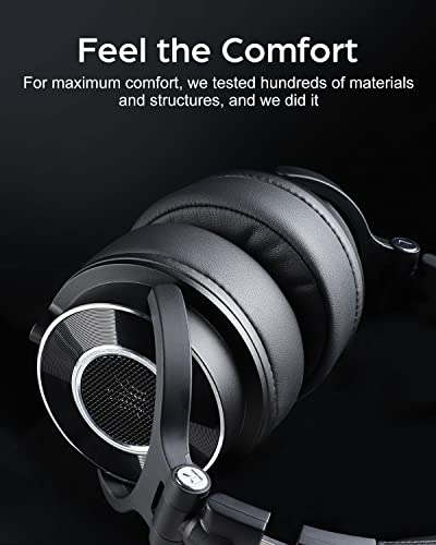 OneOdio Monitor 60 Professional Studio Headphones - Recording Wired Over Ear Headphones, Hi-Res Audio, Soft Comfortable Earmuffs, 6.35mm (1/4") Adapter for Tracking Mixing DJ Mastering Broadcast