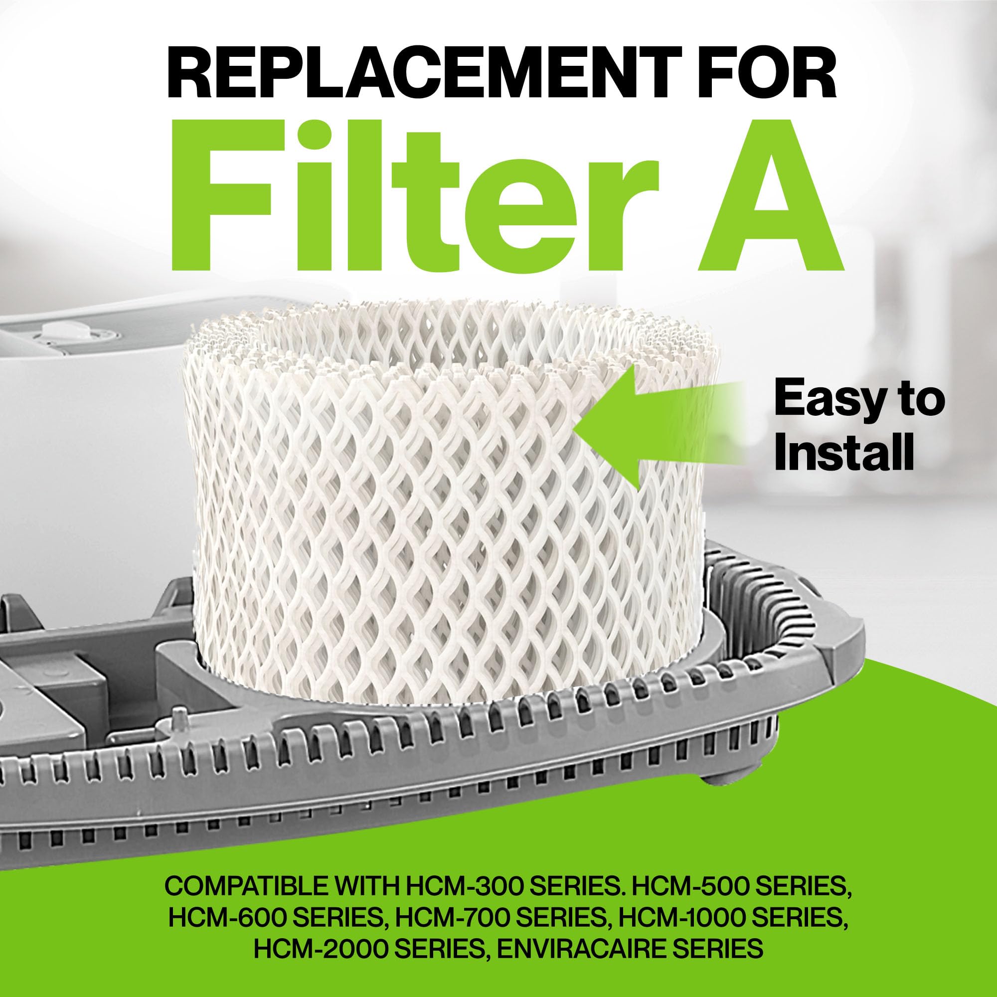 Durabasics 4 Pack of Premium Humidifier Filters Compatible with Honeywell Humidifier Filter HAC-504, HAC-504AW & Honeywell Filter A | Replacement for Honeywell Filter HCM 350 & Cool Mist Humidifiers