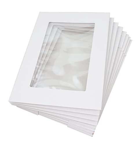 VTPT Ecom - 5PK Cupcake Box with Window for 24 Standard or Mini Cupcakes Corrugated Adjustable Height Bakery box ideal for Muffins Cake Cookies Donuts Pies Desserts and other Pastries + Thank You Stickers