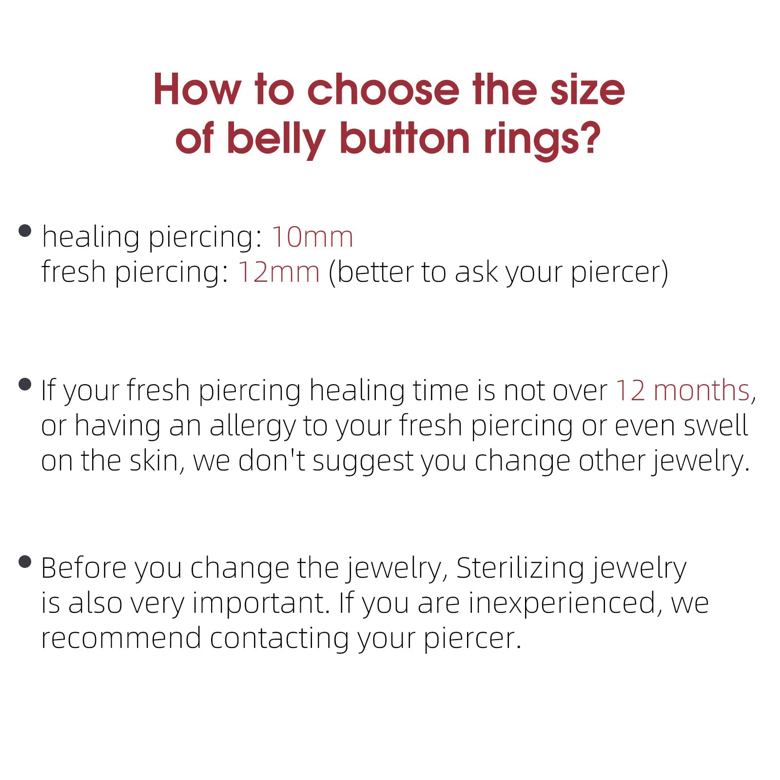 FINE4U Titanium Belly Button Rings 14G 10mm - ASTM F136 Implant Grade Real Titanium Belly Ring, Internally Threaded Hypoallergenic Navel Piercing Jewelry for Gift idea (Clear)