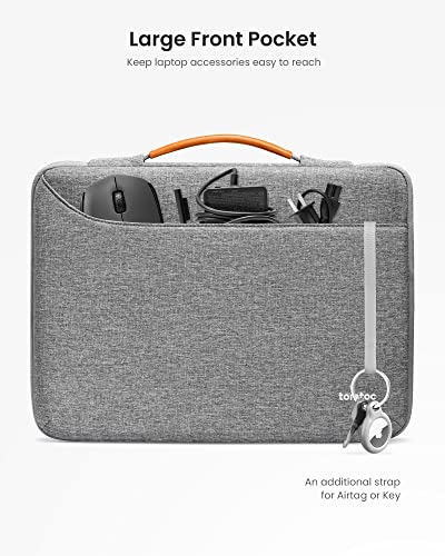 tomtoc 360 Protective Laptop Sleeve for 15.6 Inch Acer Aspire E 15, 15.6 inch ASUS ROG Zephyrus, HP Pavilion 15, More 15.6 Inch Asus Dell Samsung Notebook Ultrabook, Gray