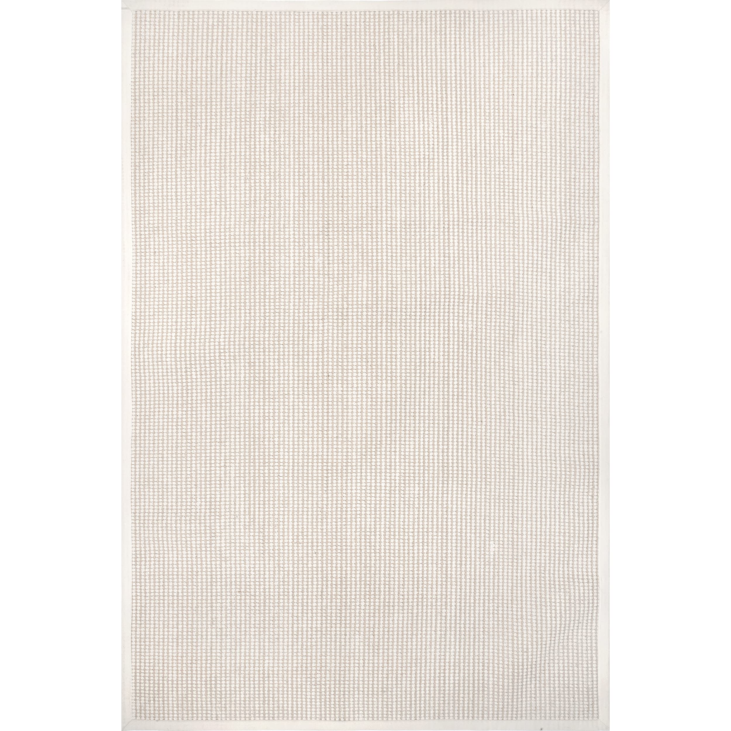 Rugs USA x Arvin Olano Patricia Jute and Wool Area Rug, 6x9, Ivory