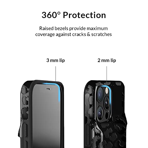 Velvet Caviar Compatible with iPhone 13 Pro Max Wallet Case for Women - Credit Card Holder Slot - Cute Slim & Protective Wallet Phone Cases [8ft. Drop Tested] - Black Leopard