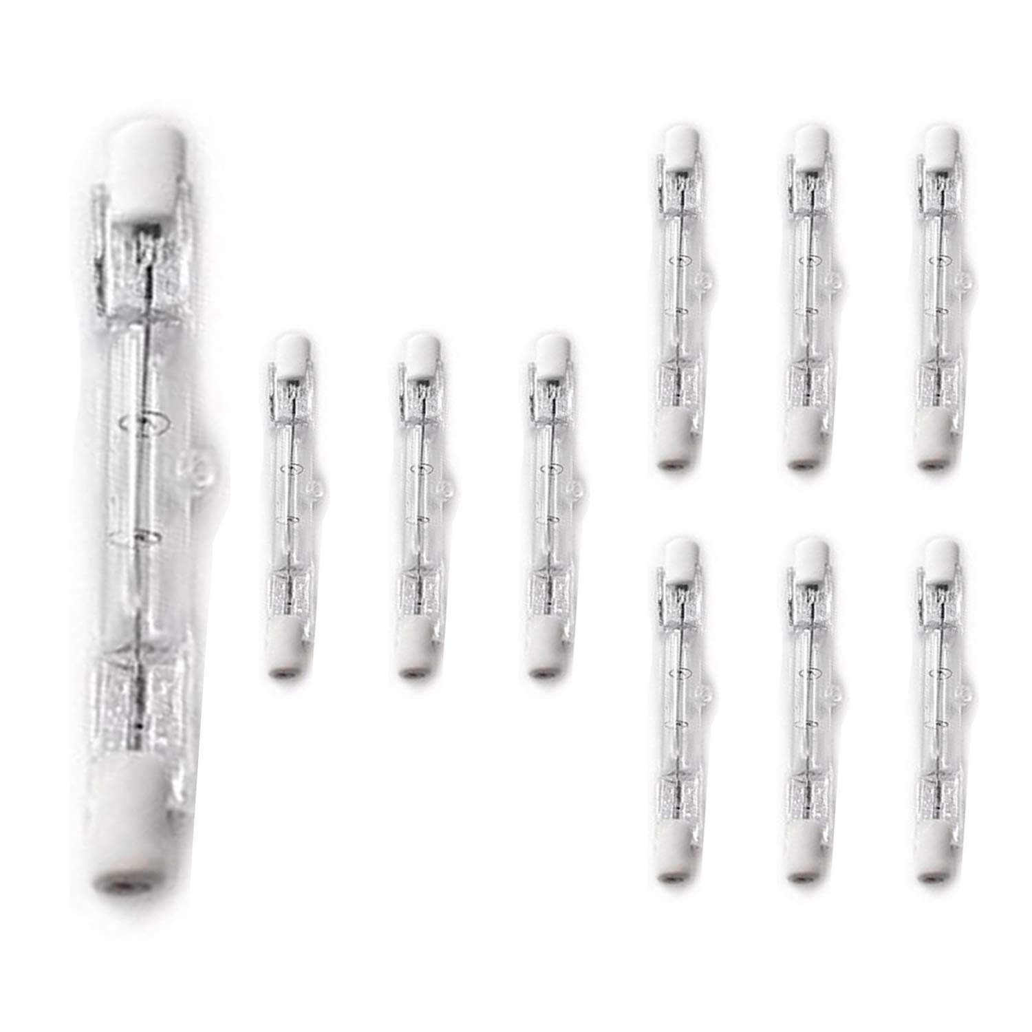 eTopLighting (10) Bulbs, J Type 78mm Double Ended T3 Halogen Light Bulb 120V 100W 120 Volts 100 Watt, APLIQ334