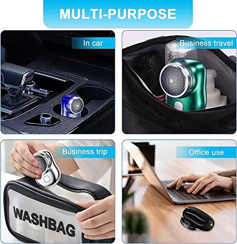Mini Shave Portable Electric Shaver, 2023 New Upgrade Mini Electric Shavers for Men, Rechargeable Shaver Easy One-Button Use for Home,Car Travel (Black)