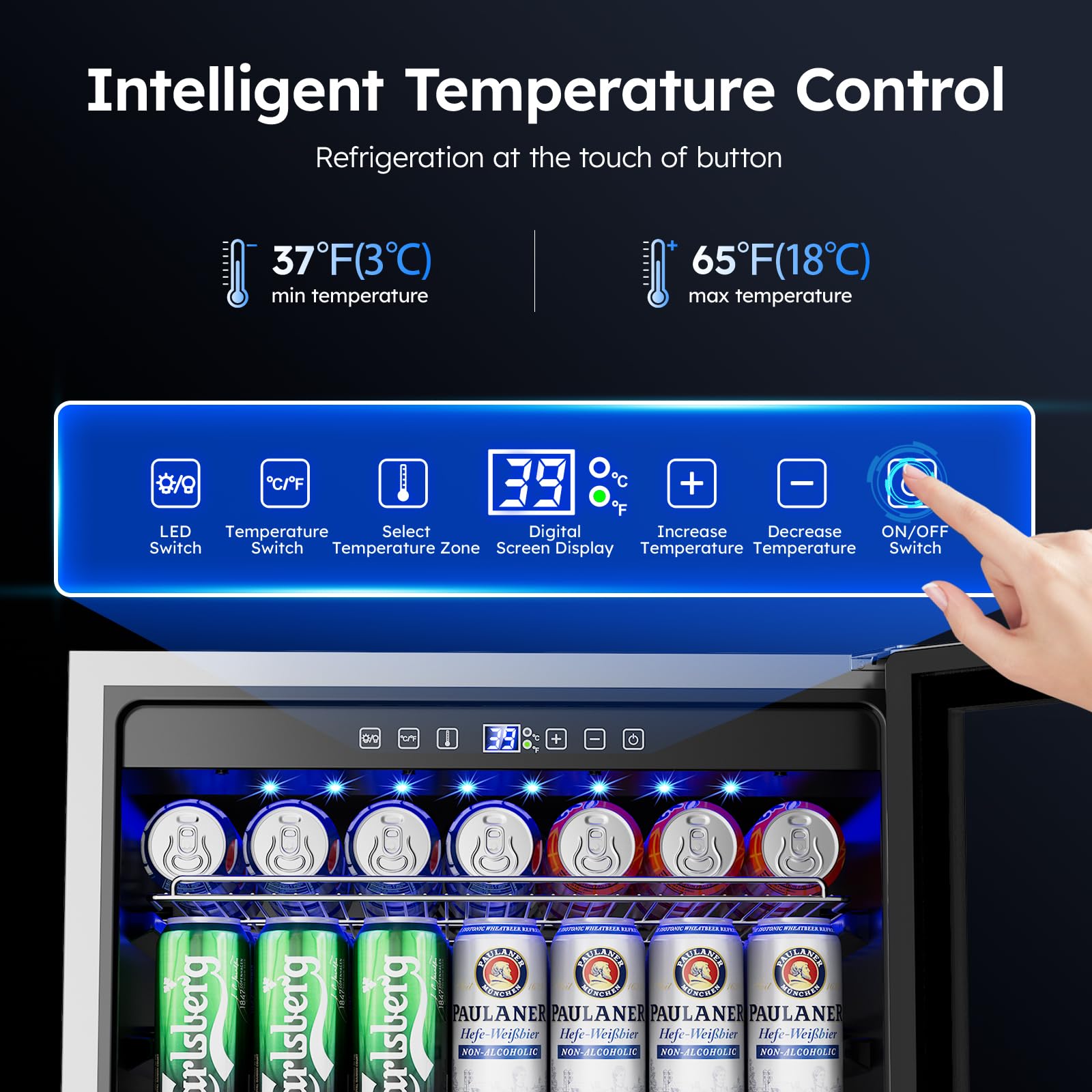 Outdoor Refrigerator, Stainless Outdoor Fridge for Outdoor Kitchen and Patio, Built-in/Freestanding 24 Inch Undercounter Refrigerators with Wheels, 190 Cans Outdoor Beverage Refrigerator Lockable