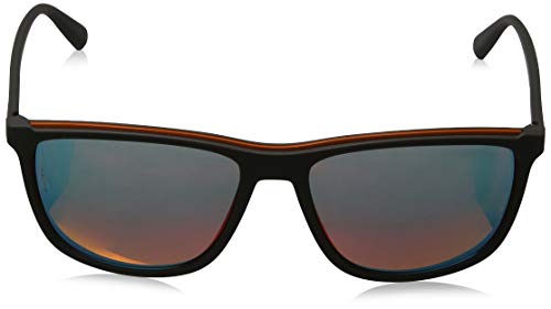 Emporio Armani EA4109-56406Q Sunglasses MATTE MUD w/RED MULTILAYER 57mm
