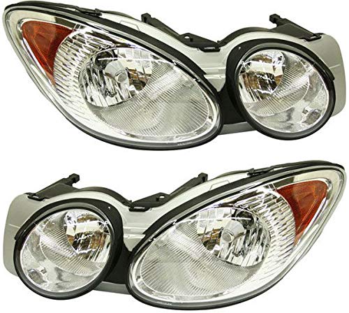 Evan Fischer Driver and Passenger Side Headlight Compatible with 2005-2007 Buick LaCrosse & 2005-2007 Allure - GM2518142, GM2519142
