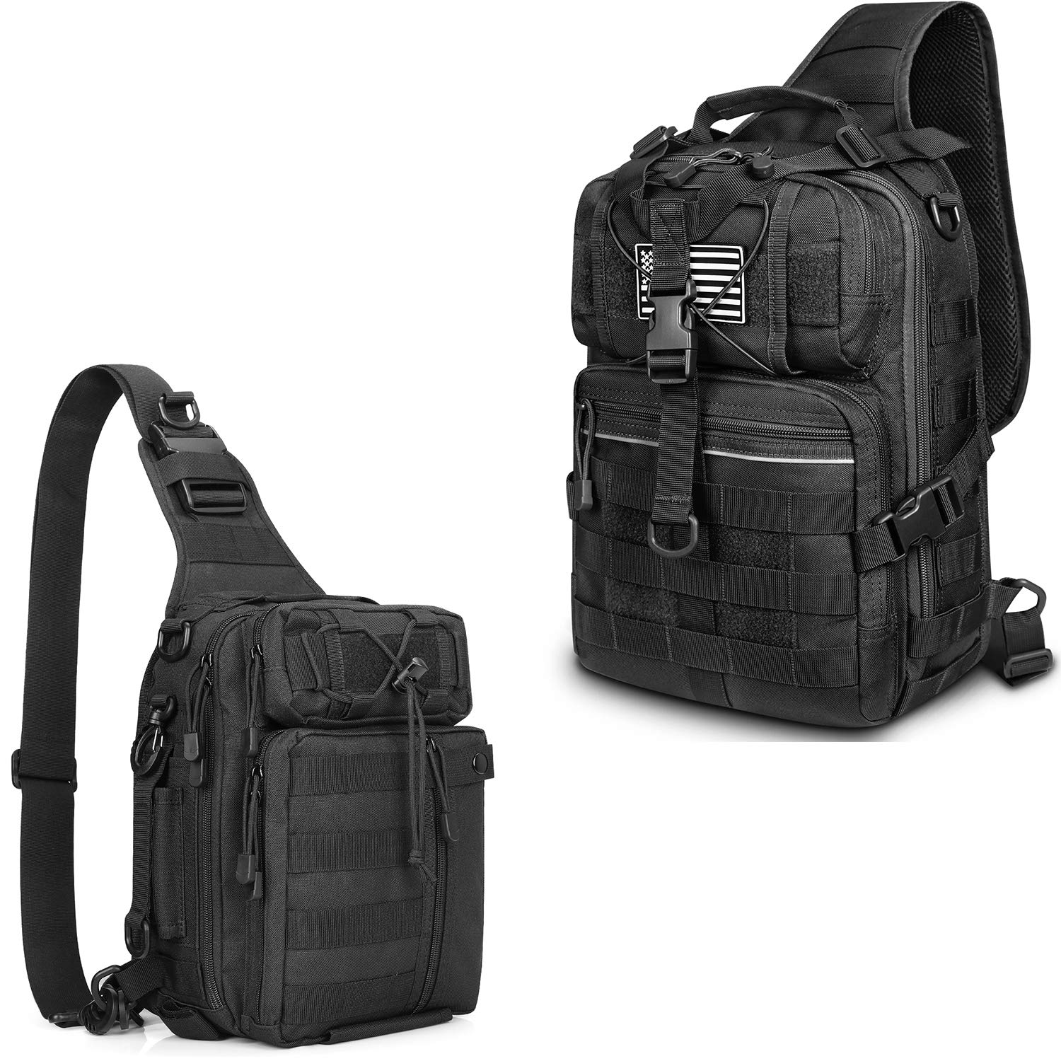 G4Free Big Tactical Sling Backpack Fishing Tackle Backpack