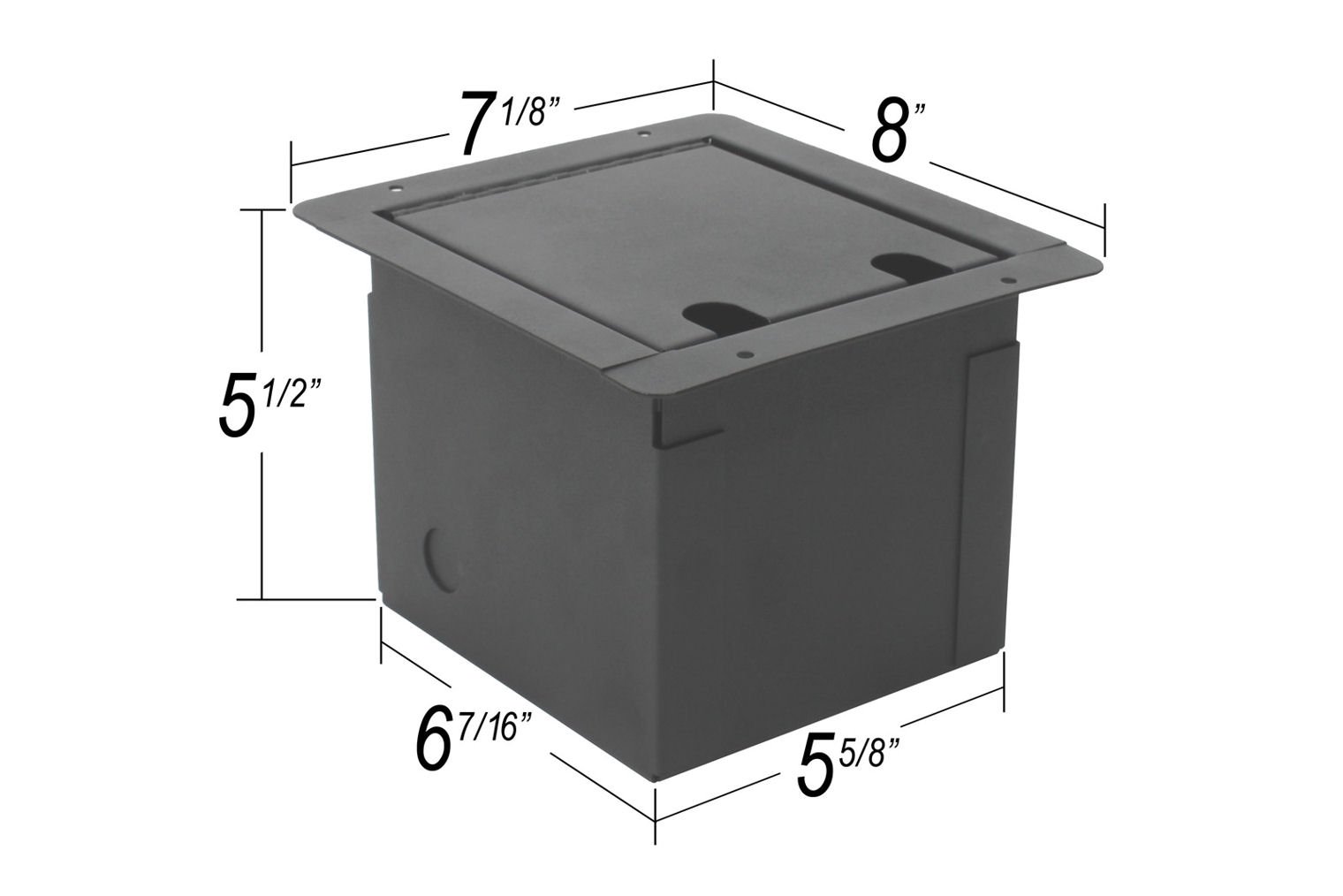 Elite Core | Recessed Floor Box | Customizable Plate