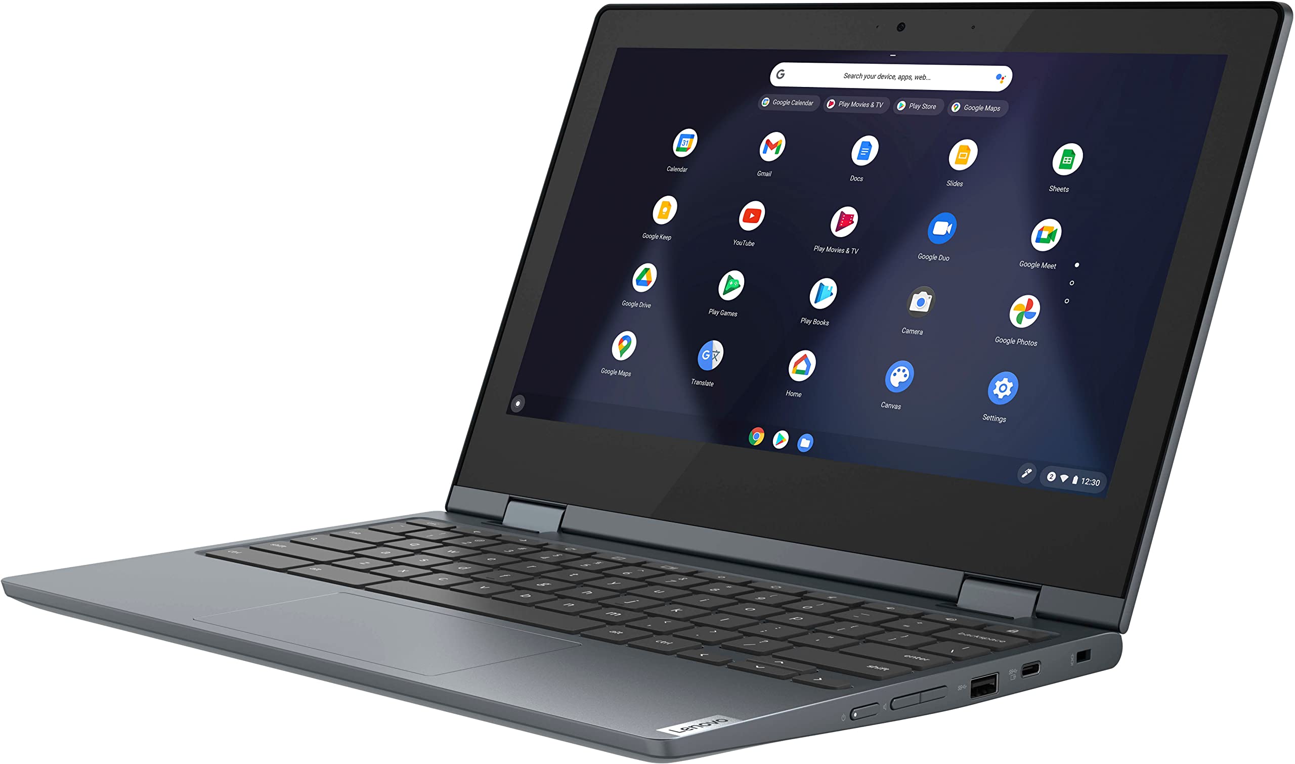 Lenovo Flex 3 11.6" 2 in1 HD Touchscreen Chromebook, Intel Celeron N4020(Up to 2.8GHz), 4GB DDR4 RAM, 64GB eMMC Storage, Webcam, WIFi 5, USB-A&C, Long Battery Life, Chrome OS, w/CUE Accessories