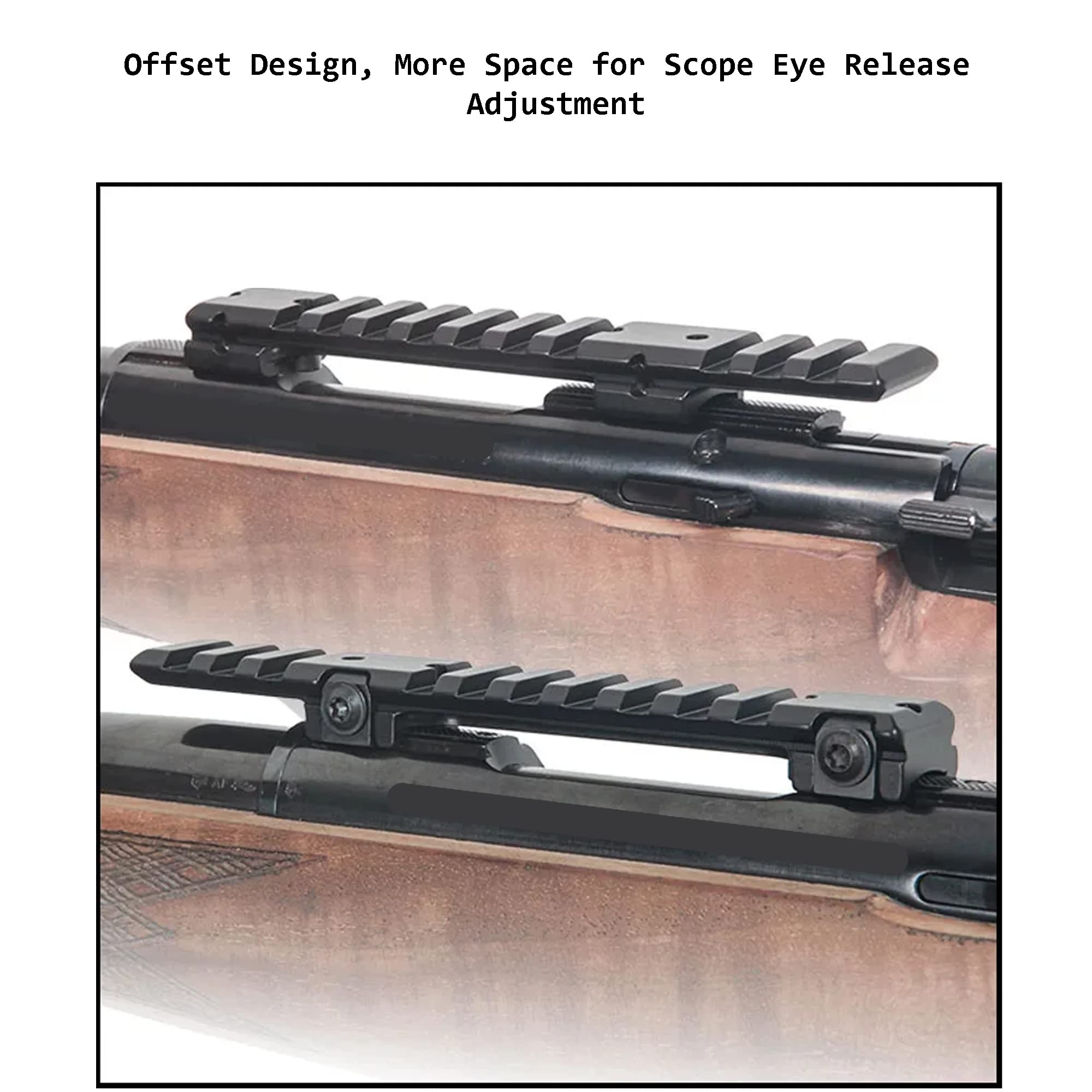 Gotical 11mm Dovetail to 20mm Picatinny Weaver Rail Mount Adapter 10 Slots Tactical Aluminum Alloy for Air Gun Rifle Scope