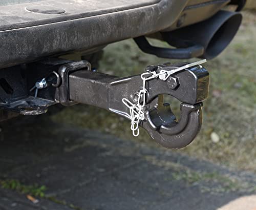 REYSUN Tow Hitch 864217 Pintle Hitch Hook with 2 inch Solid Shank, 10000lbs Capacity 5 Ton