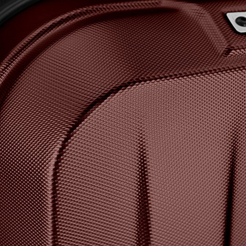 Elite Luggage Expandable Hardside Spinner Luggage, Burgundy, Carry-on 21-Inch