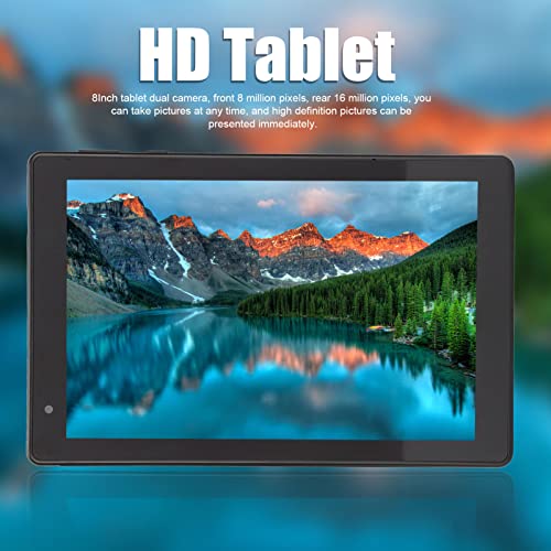 HD 8inch Tablet,Kids Tablet Tablet PC, 4GB 64GB RAM WiFi Tablet,Dual SIM Dual Standby Tablet,8000mAh Battery,1920x1080 Dual Camera Tablet (Black)