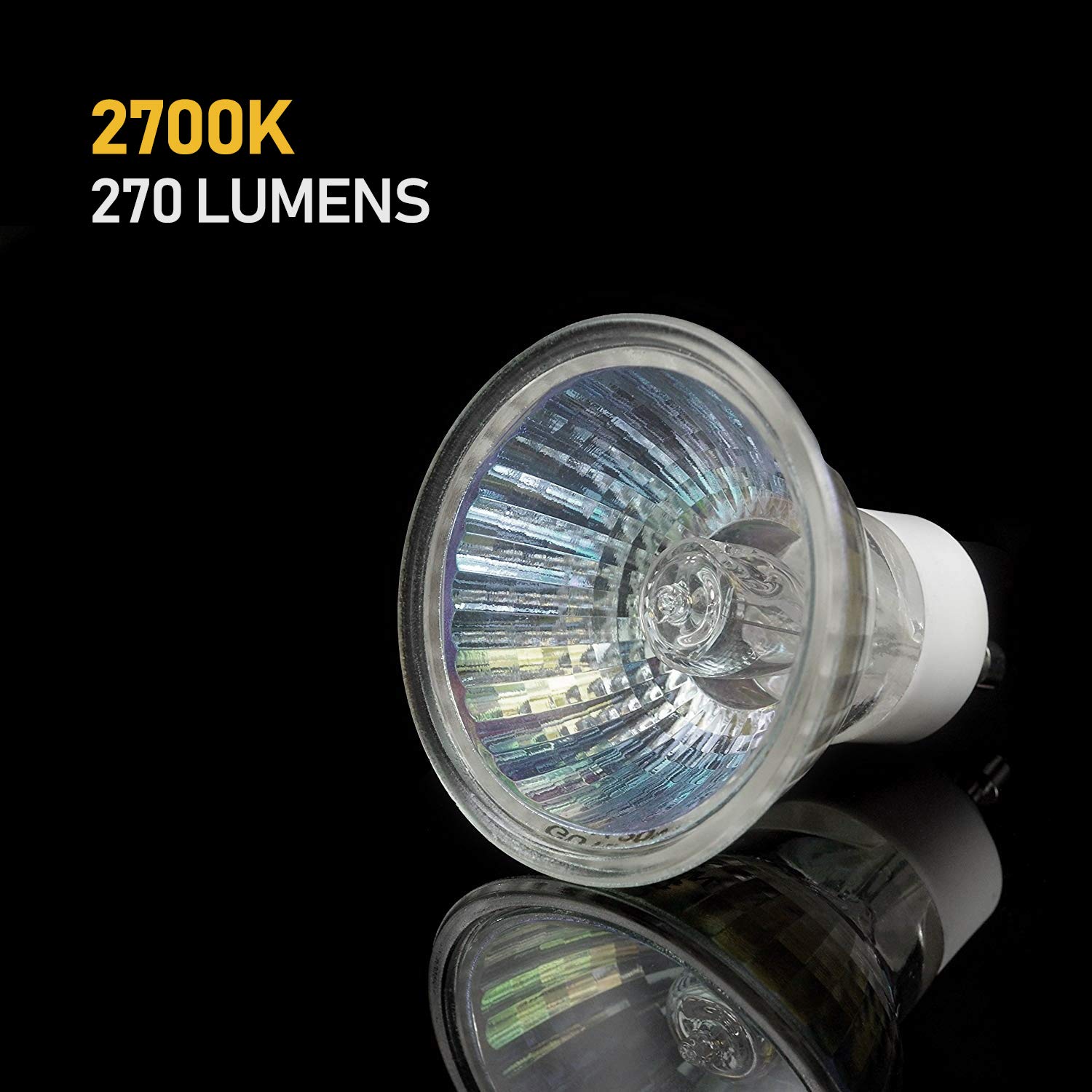 eTopLighting 3 Pack of GU10 Base Halogen Multi Purpose Bulb, 120V 20W Light Bulb, 2000 Life Hour, Clear Face Glass Cover, APLIQ628