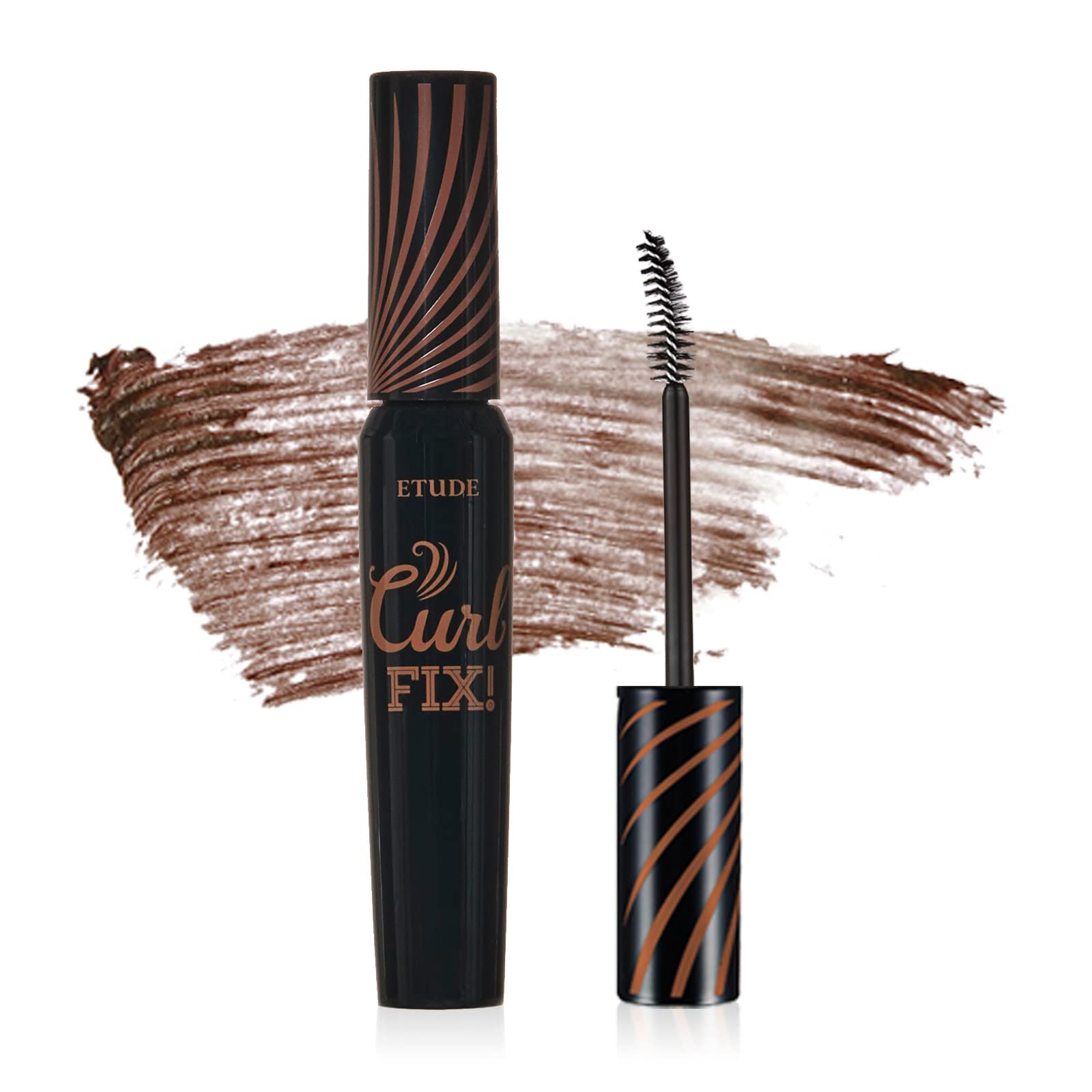 ETUDE Lash Perm Curl Fix Mascara #2 Brown + Dr. Mascara Fixer For Perfect Lash 01 (Natural Volume Up) | ETUDE's own Curl 24H Technology | Powerfully Curled Eyelashes Up for 24 hours | K-beauty