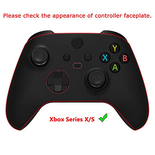 eXtremeRate Side Rails Grips Shell for Xbox Core Wireless Controller, Wood Grain Replacement Part Front Housing Cover Handles Faceplate for Xbox Series X & S Controller [Controller Excluded]