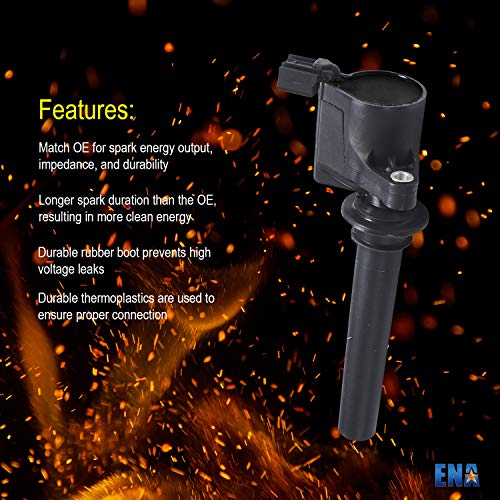ENA Ignition Coil Pack Set of 6 Compatible with Ford Mazda Mercury Escape Five Hundred Freestyle Taurus 3.0L V6 Replacement for DG500 DG513 FD502
