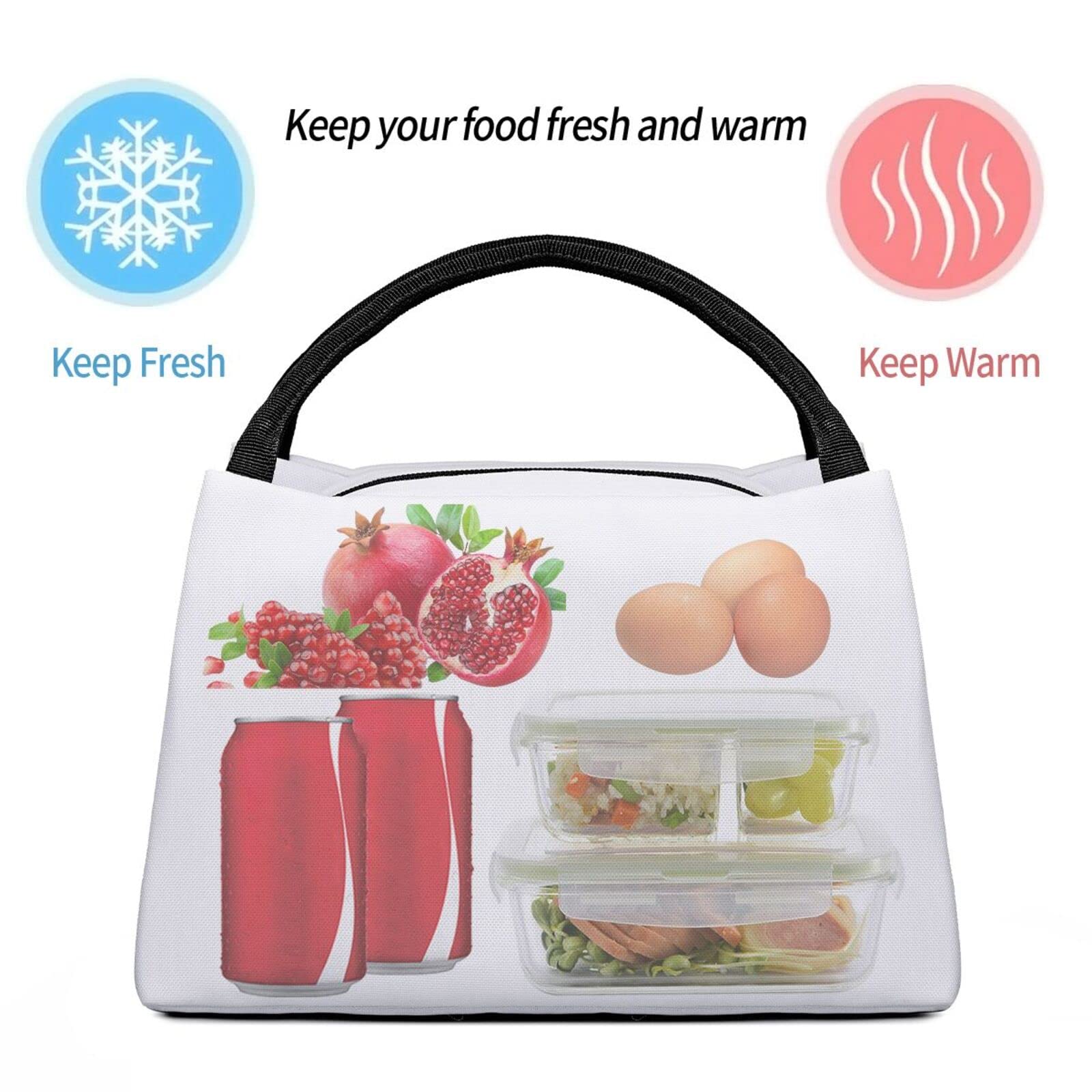 EVANEM Insulated Lunch Bag Honey Bee Lunch Box for Men Women Lunchbox for Work Lunch Tote
