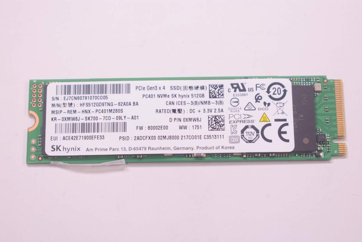 FMB-I Compatible with HFS512GD9TNG Replacement for Dell 512GB TLC PCI M.2 2280 Internal Solid State Drive