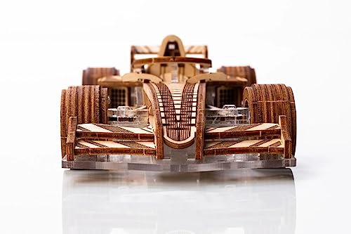 Mechanical Veter Models Wooden and Plastic 3D Puzzle Racer V3 Formula One F1 Racing Car Self-Assembly Set