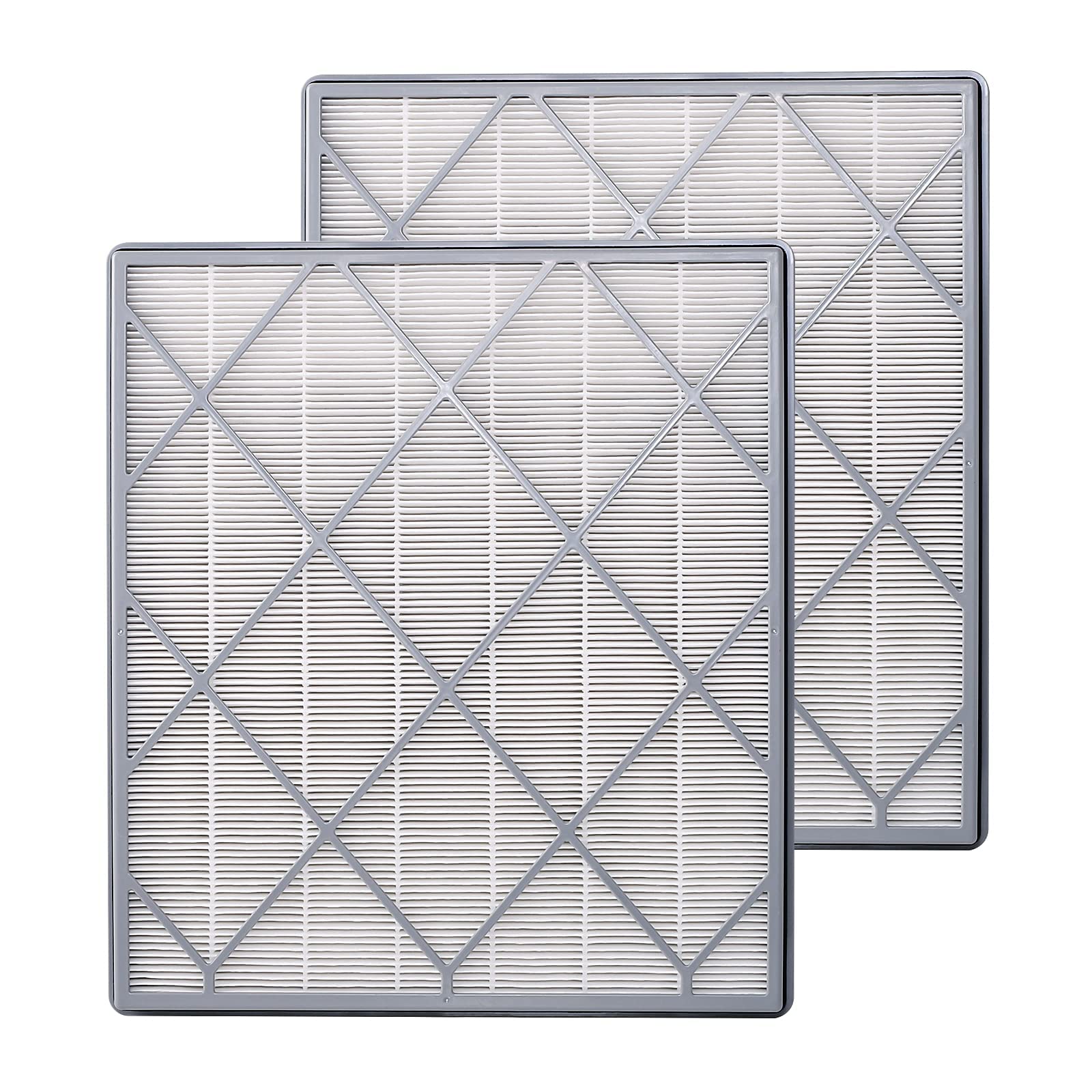 HE401 Filter Replacement for Shark Air Purifier 4-Fan Models, H13 True HEPA Filter Replacement Compatible With Shark HE401 HE402 HE405 HE400, HE4FKPET HE4FKPRO HE4FKBAS 100356-chn-1 Filter, 2 Pack