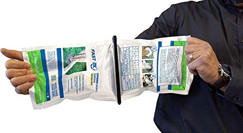 Fast 2K Fence Post Mix and Concrete Alternative and Replacement for Fence Post and Mail Post Installs. 32.8 oz Bag of Expanding Composite Footing Compound
