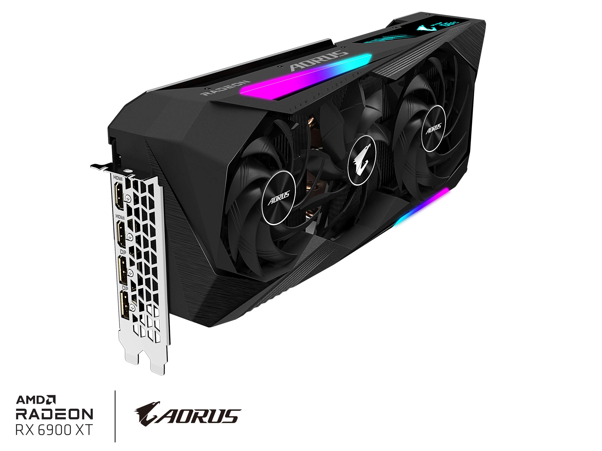 Gigabyte AORUS Radeon RX 6900 XT Master 16G Graphics Card, MAX-Covered Cooling, 16GB 256-bit GDDR6, GV-R69XTAORUS M-16GD Video Card