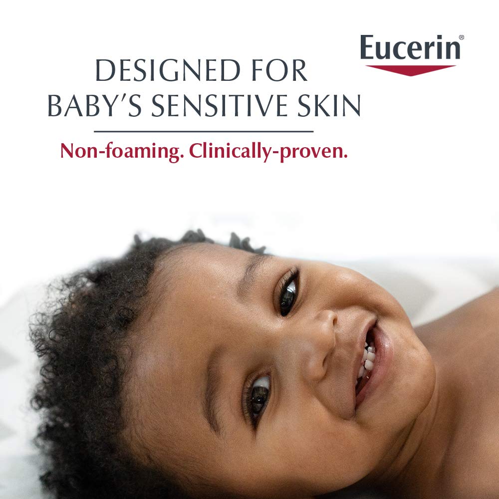 Eucerin Baby Eczema Eczema Baby Cream (5oz) Plus Trial Body Wash (.5oz), Baby Eczema Cream, Multipack