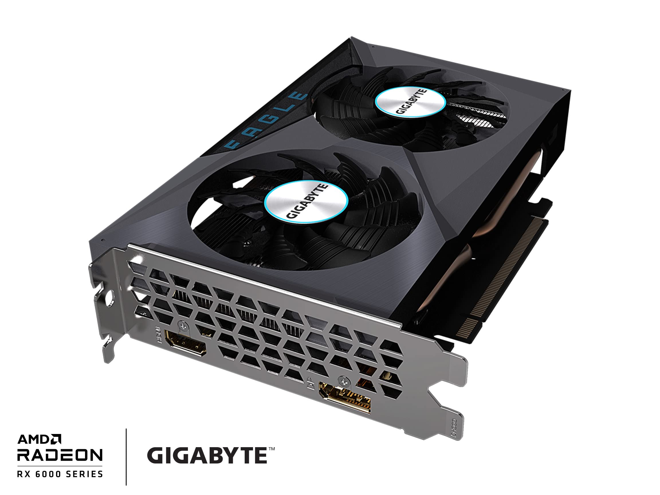 Gigabyte Radeon RX 6400 Eagle 4G Graphics Card, WINDFORCE 2X Cooling System, 4GB 64-bit GDDR6, GV-R64EAGLE-4GD Video Card