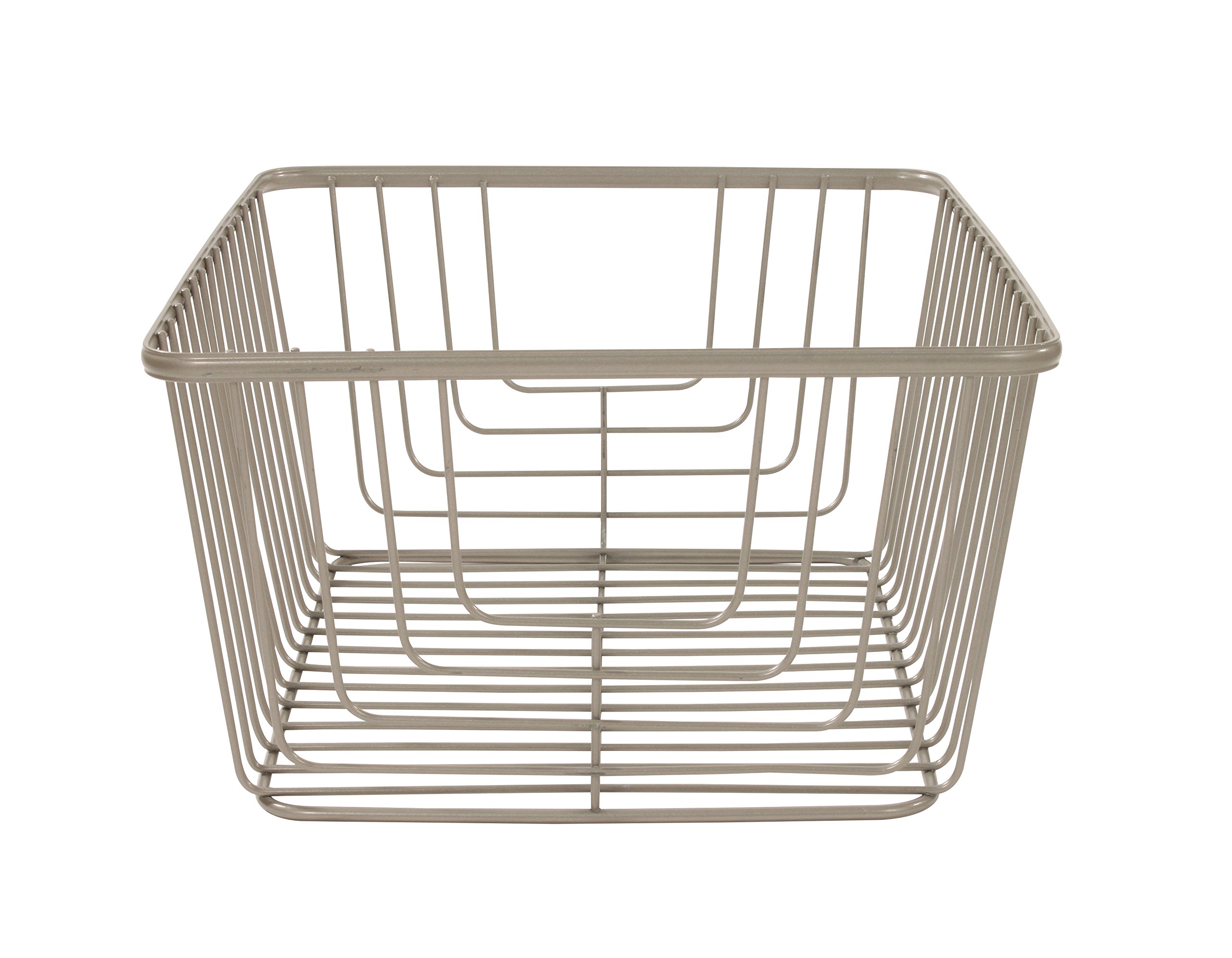Spectrum Diversified Ashley Basket, Large, Satin Nickel