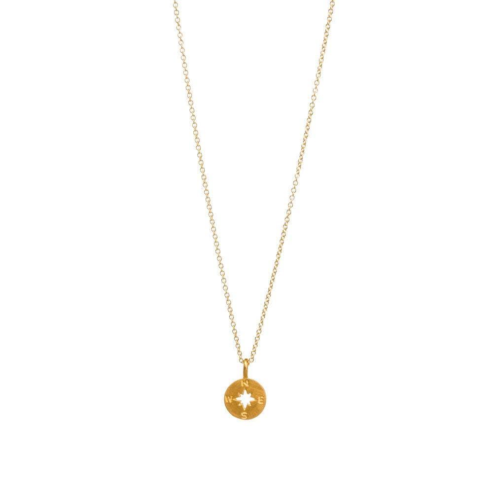 faith small sideways cross necklace- Gold Dipped