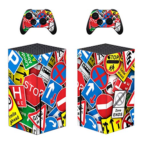 FELIPE SEIJI KUBA Vinyl Skin Sticker Cover Decal for Microsoft Xbox Series X Console and Remote Controllers multi color HD Printing