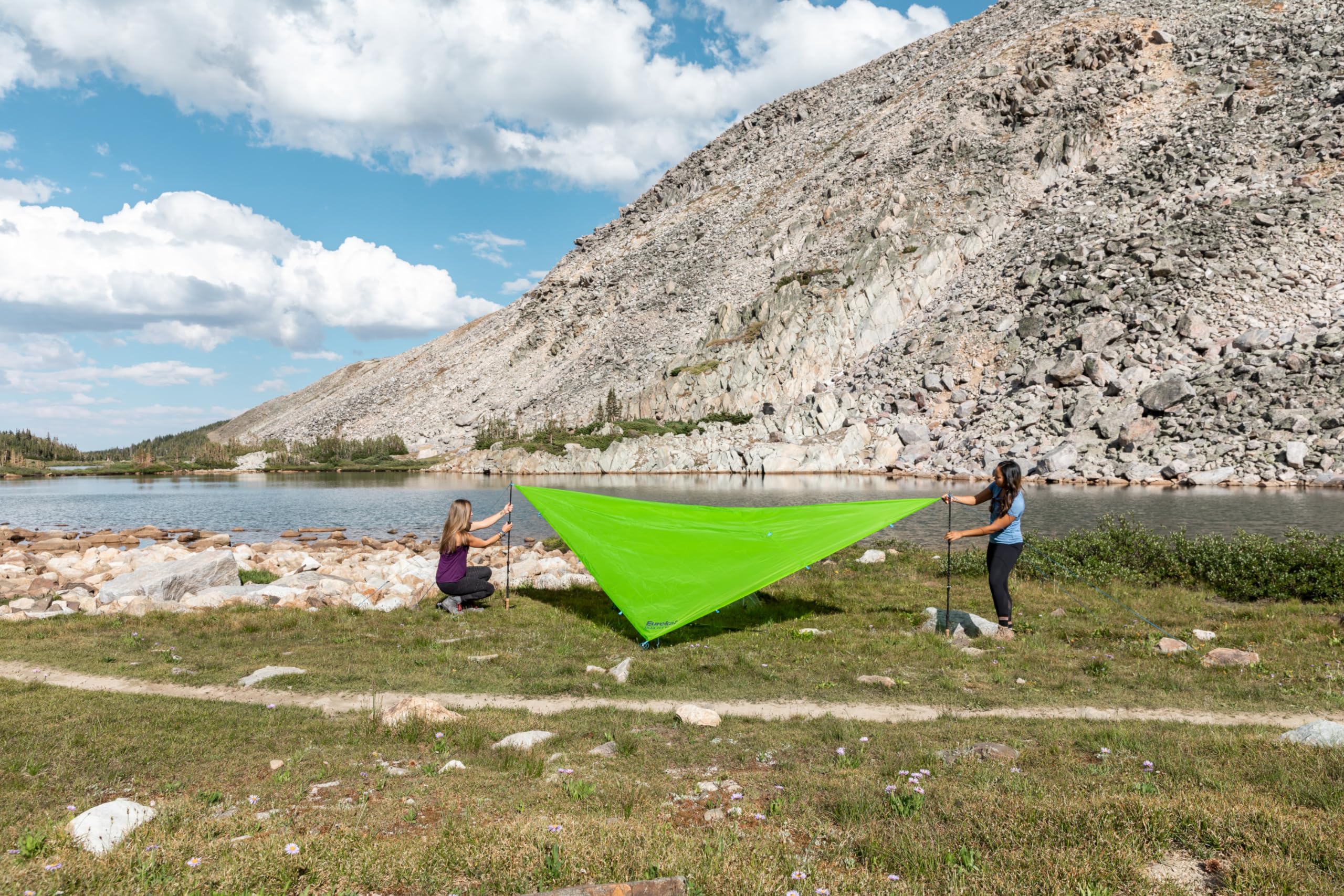 Eureka! Trail Fly Customizable Camping Tarp, 10 Feet, Jasmine Green