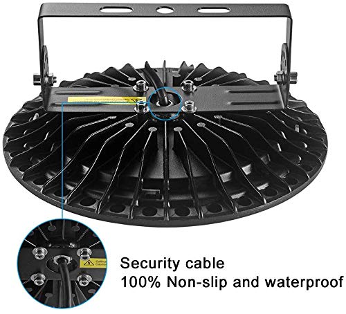 UFO Led Lights 50W, 10000LM High Bay Led Shop Lights - 6000K-6500K Daylight White Ultra Thin LED Warehouse Lights Lamp for Warehouse Shop Garage Barn Workshop Gym Lighting