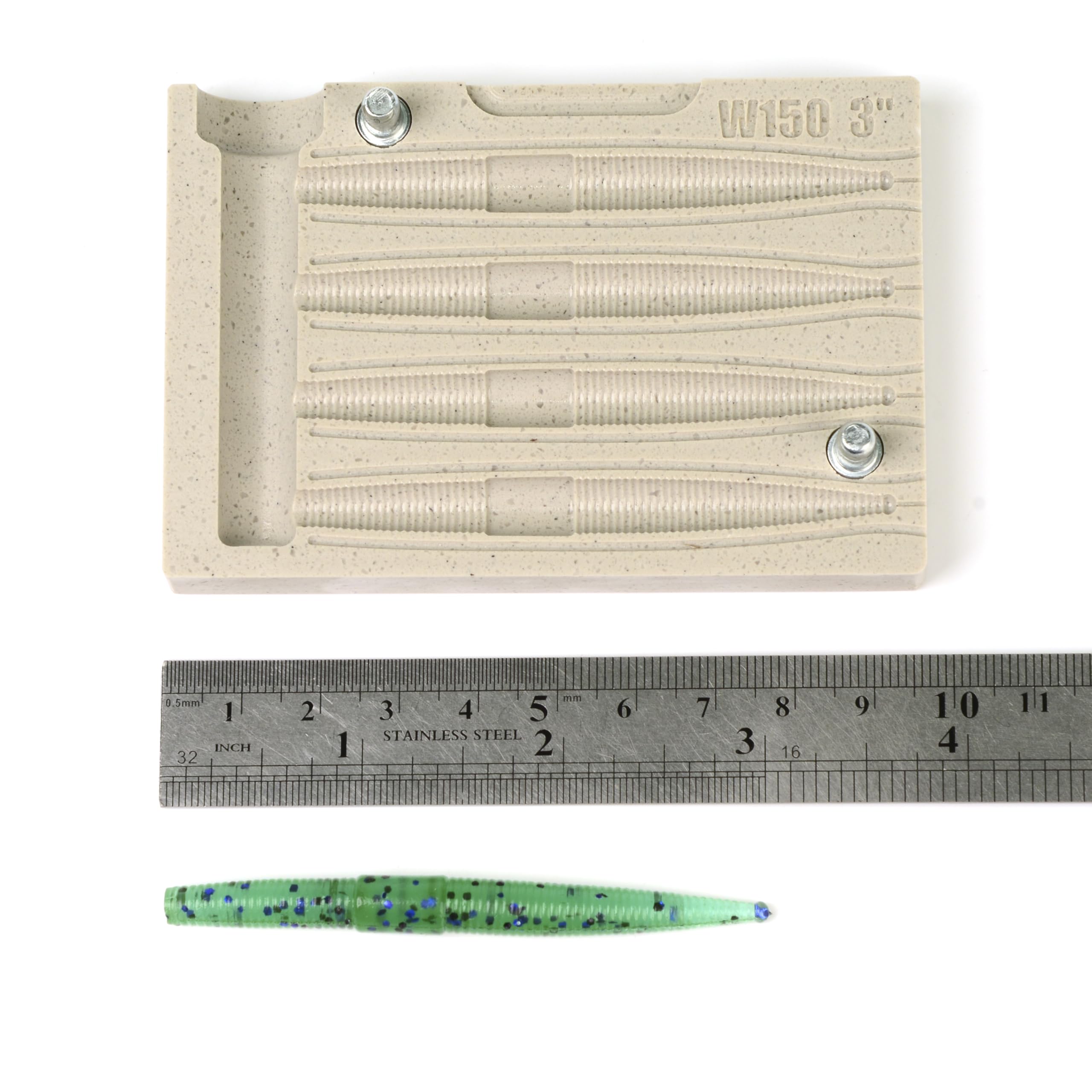 FatFish W150-4C Bait Mold Soft Plastiс Lure Making Injection Mold for Do-It Fishing Lures 3"