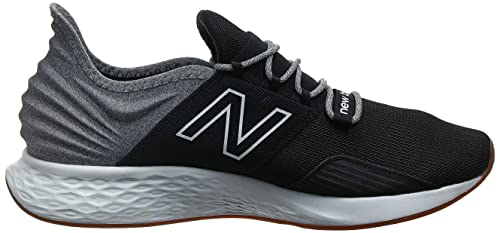 New Balance Men's Fresh Foam Roav V1 Sneaker, Black/Light Aluminum, 11 W US