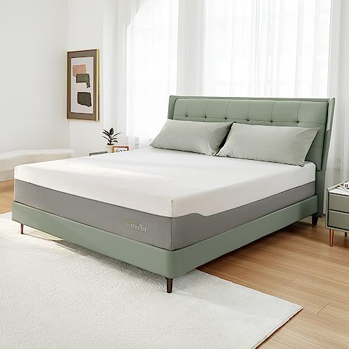 Novilla Full Size Mattress, 12 Inch Foam Mattress in a Box, Gel Memory Foam Mattress for Pressure Relief & Motion Isolation, Bed Mattresses with Medium Soft