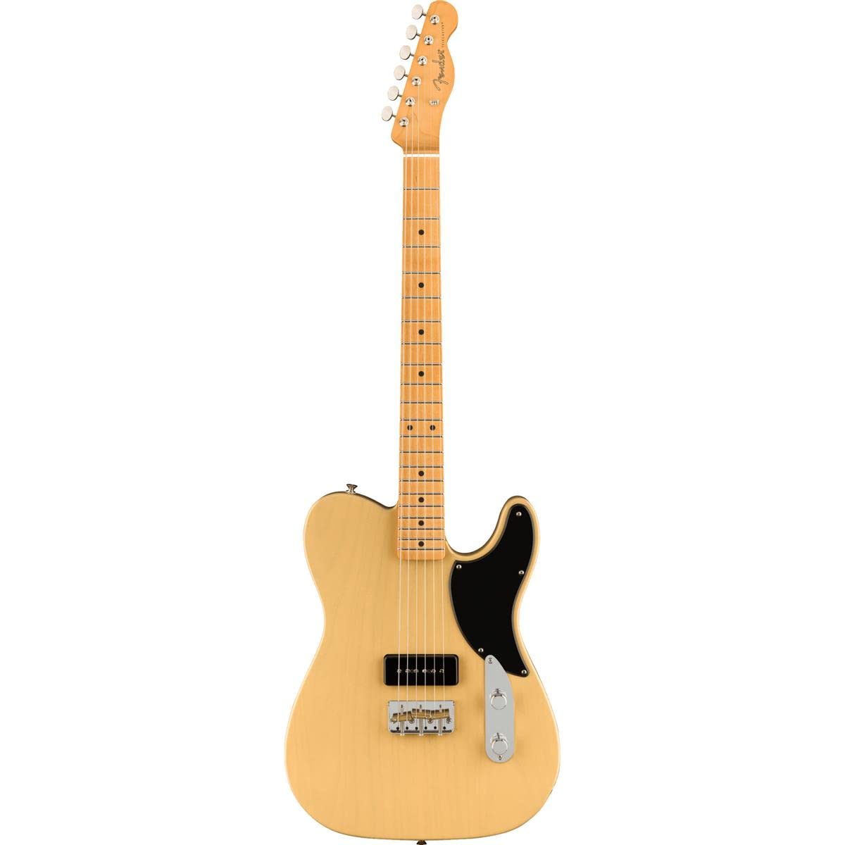 Fender Noventa Telecaster Electric Guitar, with 2-Year Warranty, Vintage Blonde, Maple Fingerboard