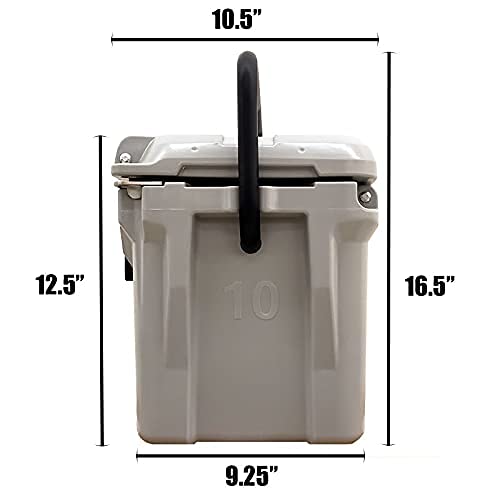 Fatboy 10QT Rotomolded Cooler Chest Ice Box Hard Lunch Box (Desert Camo)