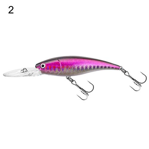 Fake Fishing Baits, 9cm Faux Bionic Lure Fake Bait with Sharp Hooks Fishhook Fishing Gear Accessory - 3