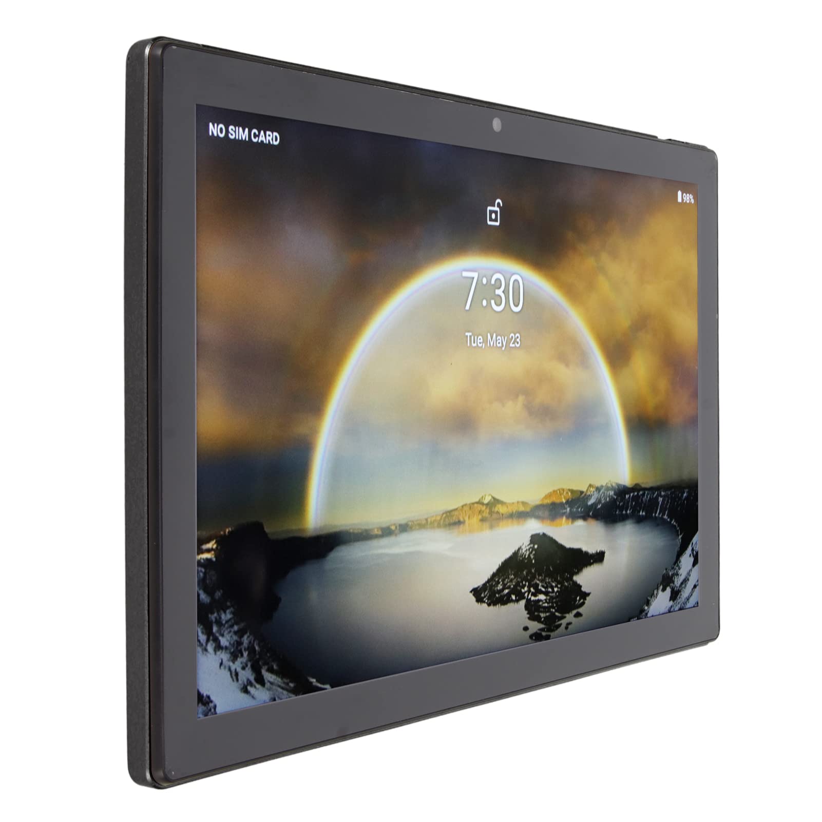 GLOGLOW Office Tablet, US Plug 100ā240V Octa Core CPU 10.1 Inch FHD 6GB RAM 256GB ROM Family Gaming Tablet (Black)