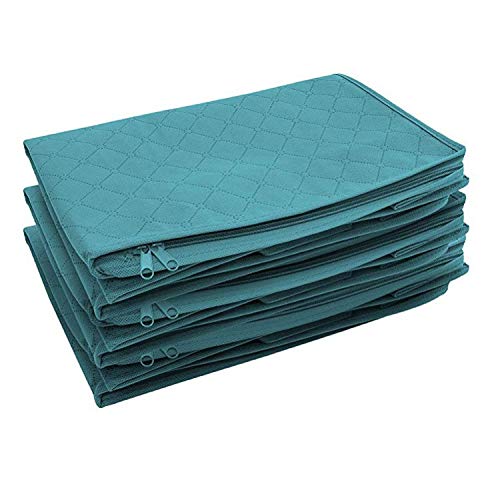 NARFIRE 3Pcs Large Storage BoxThick Oxford Large Capacity Storage Box Organizer with Window Reinforced Handle for Clothes Blanket Comforter Closet