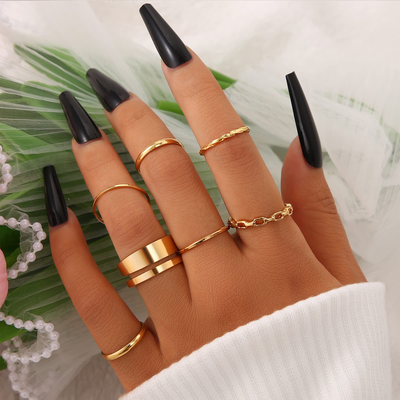 FAXHION 27 Pcs Gold Knuckle Rings Set for Women, Vintage Stackable Boho Snake Finger Rings, Midi Hollow Rings Pack (B-Silver Y2K)