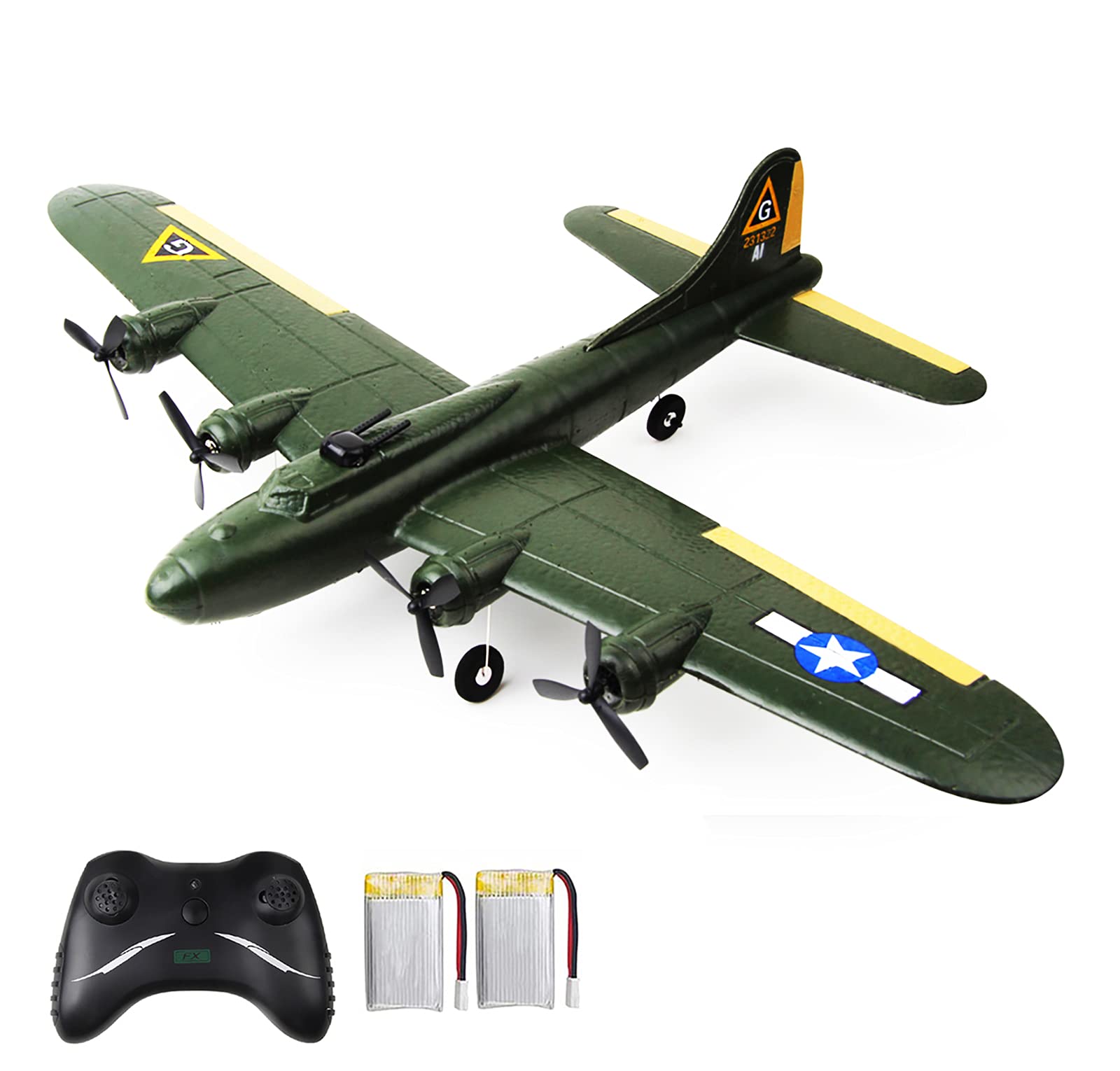 Eayaele B-17 RC Plane Ready to Fly, Easy to Fly RC Glider for Kids & Beginners, Remote Control Airplane for, RC Airplanes for Boys