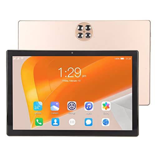 FOLOSAFENAR 2 in 1 Tablet, Octa Core CPU 10.1 Inch Tablet Dual SIM Dual Standby 100‑240V for Travel (US Plug)