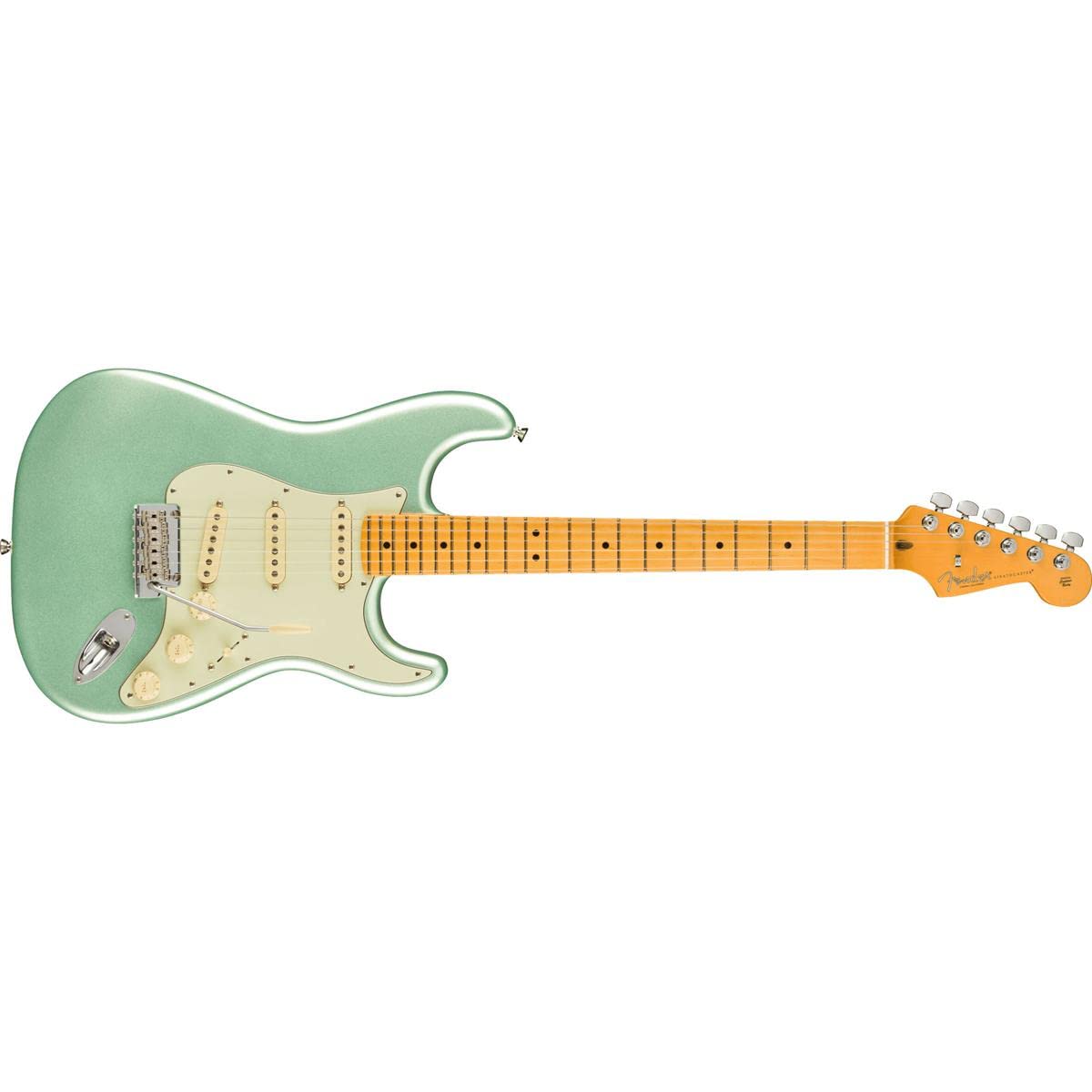 Fender 6 String Solid-Body Electric Guitar, Right, Surf Green (0113902718)