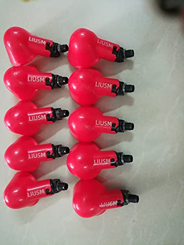 LIUSM 15 Pcs Chicken Water Bowls with Nuts, Plastic Poultry Waterer Feeder Breeding Equipment for Chicken Bird Quail Drinker